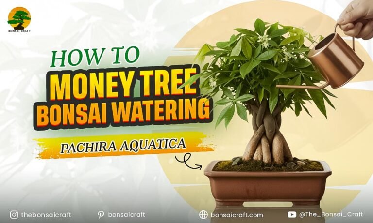 How to Money Tree Bonsai Watering (Pachira aquatica) - Bonsai Craft