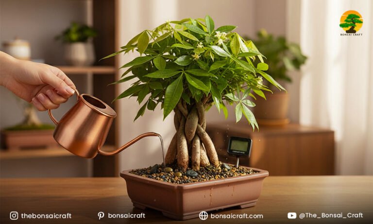 How to Money Tree Bonsai Watering (Pachira aquatica) - Bonsai Craft